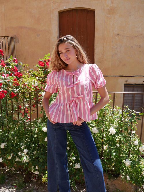 Bianca Pink Blouse